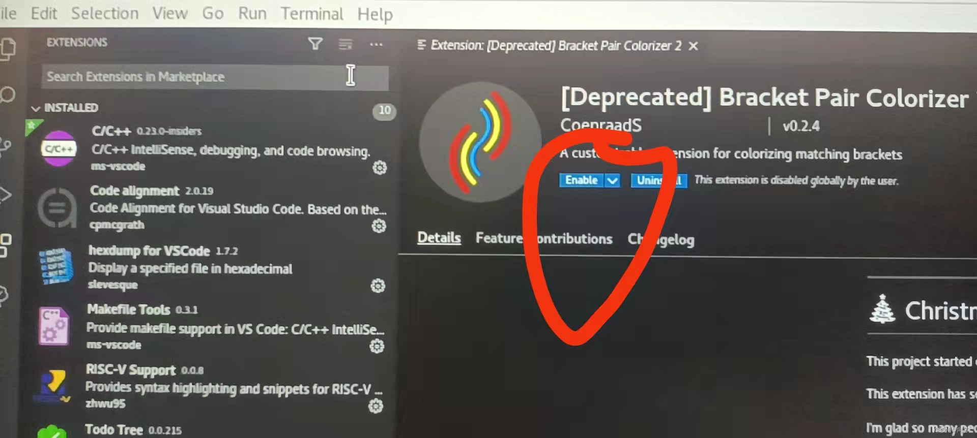 VSCode Bracket Pair Colorizer 2插件 为代码中的括号添加颜色标识-CSDN博客