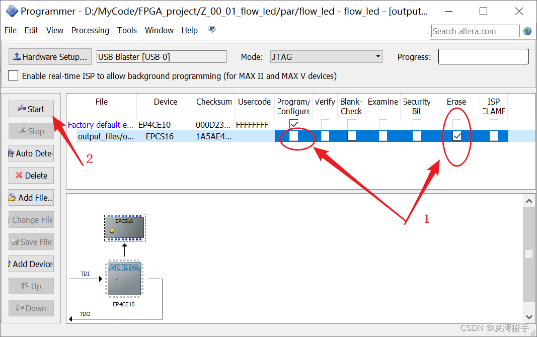 03_Quartus将程序烧录到FPGA的Flash中_quartus怎么烧录-CSDN博客