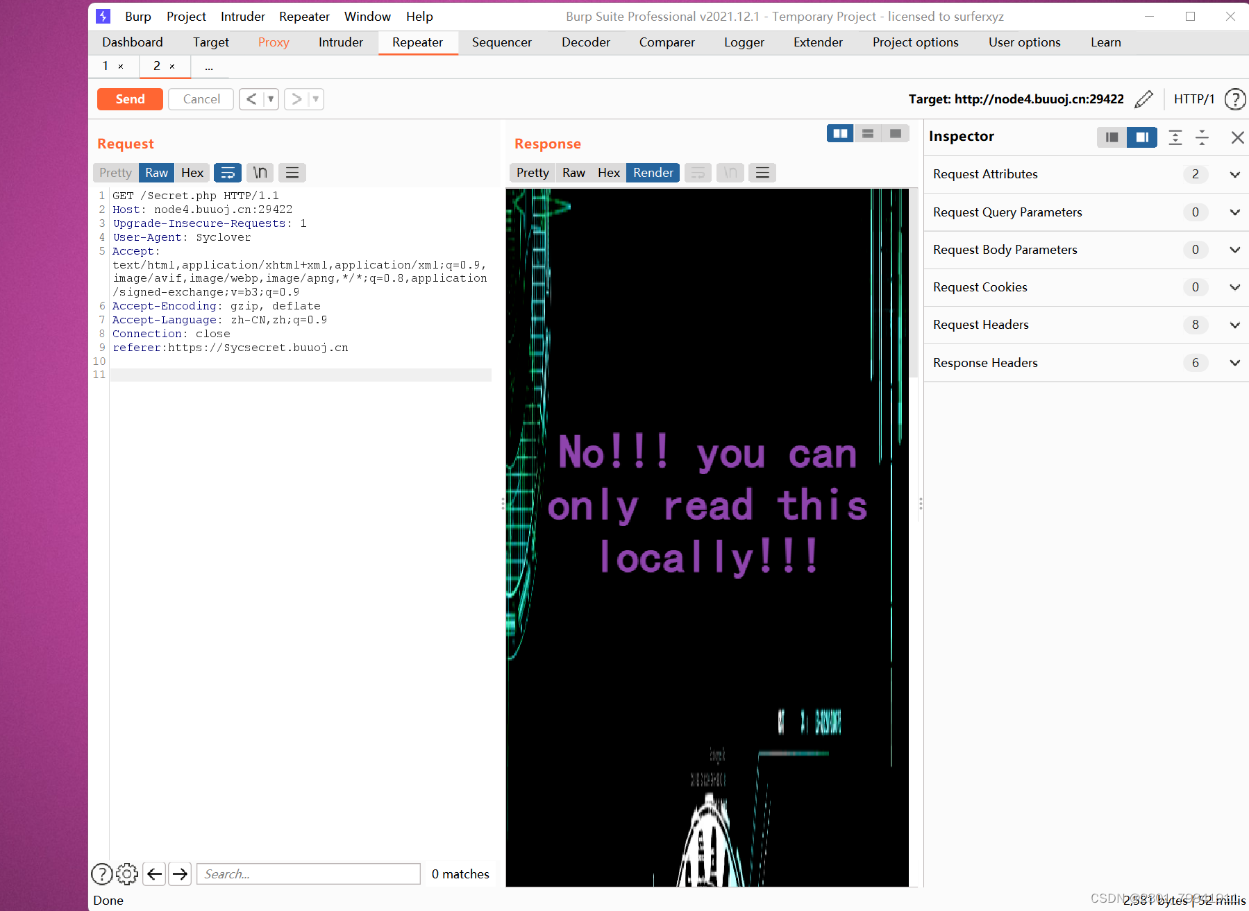 熟悉burp的使用（抓包改包,熟悉爆破模块）：BUUCTF -＞ Web [极客大挑战 2019]Http & BUUCTF -＞ Basic -＞ BUU BRUTE 1_basic极客大 ...