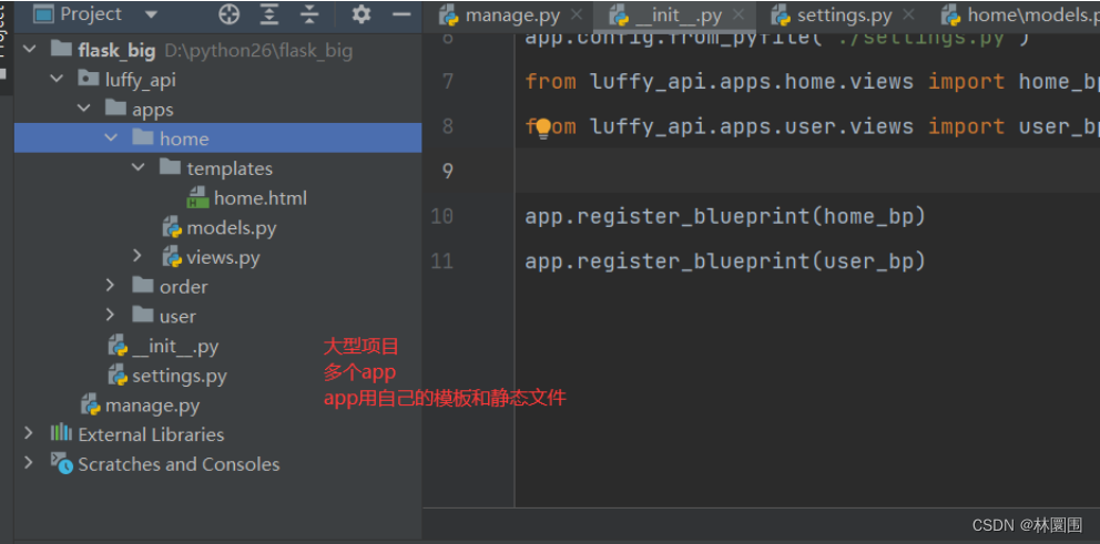 6 Flask 请求扩展、蓝图、数据库连接池flask使用pymysql、wtforms、flask Script具体使用、自定制命令