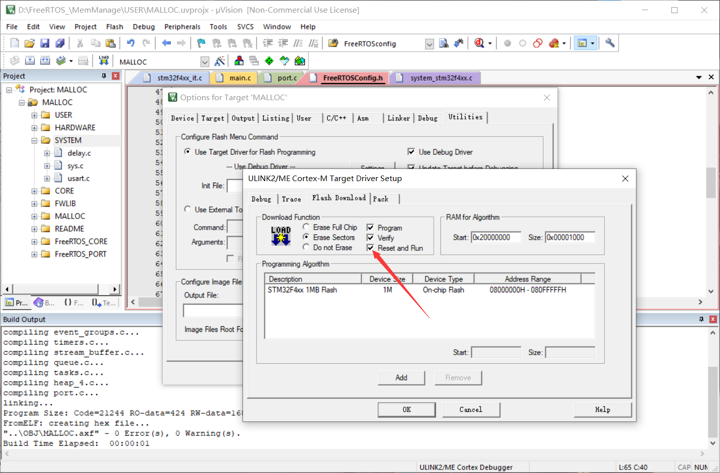 STM32F407ZGT6移植FreeRTOS全过程_cannot open source input file "freertos.h-CSDN博客