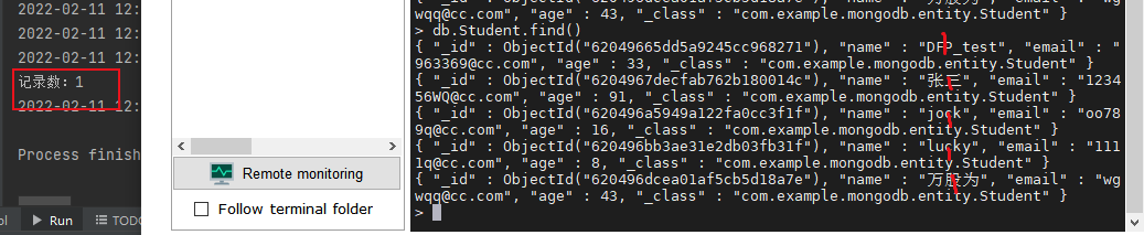 springboot整合MongoDB 简单的操作(MongoTemplate)、添加数据、查询数据、条件查询、模糊查询、分页查询。_spring mongdb 打印查询条件-CSDN博客