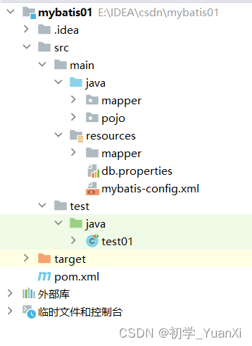 简单mybatis项目的结构介绍_pojo 目录-CSDN博客