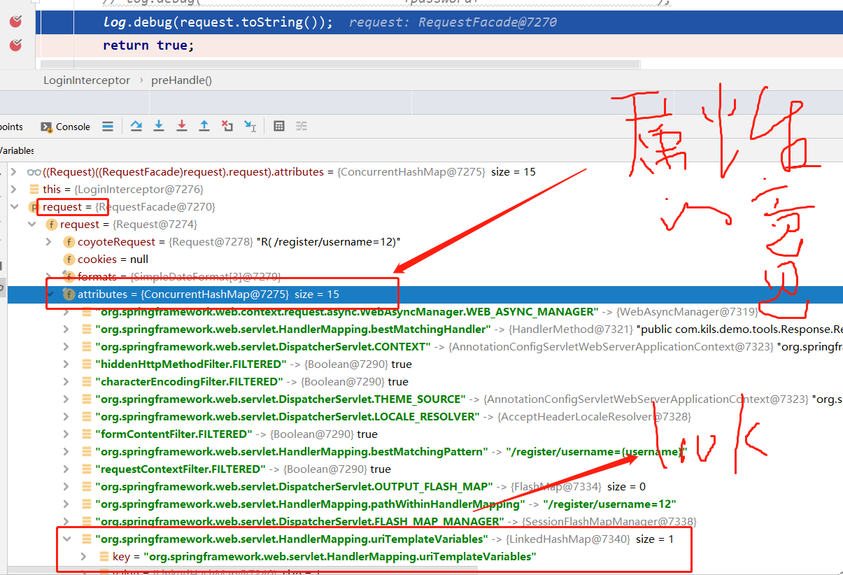 How to transmit the attribute value through the session property to the parameters of the ...