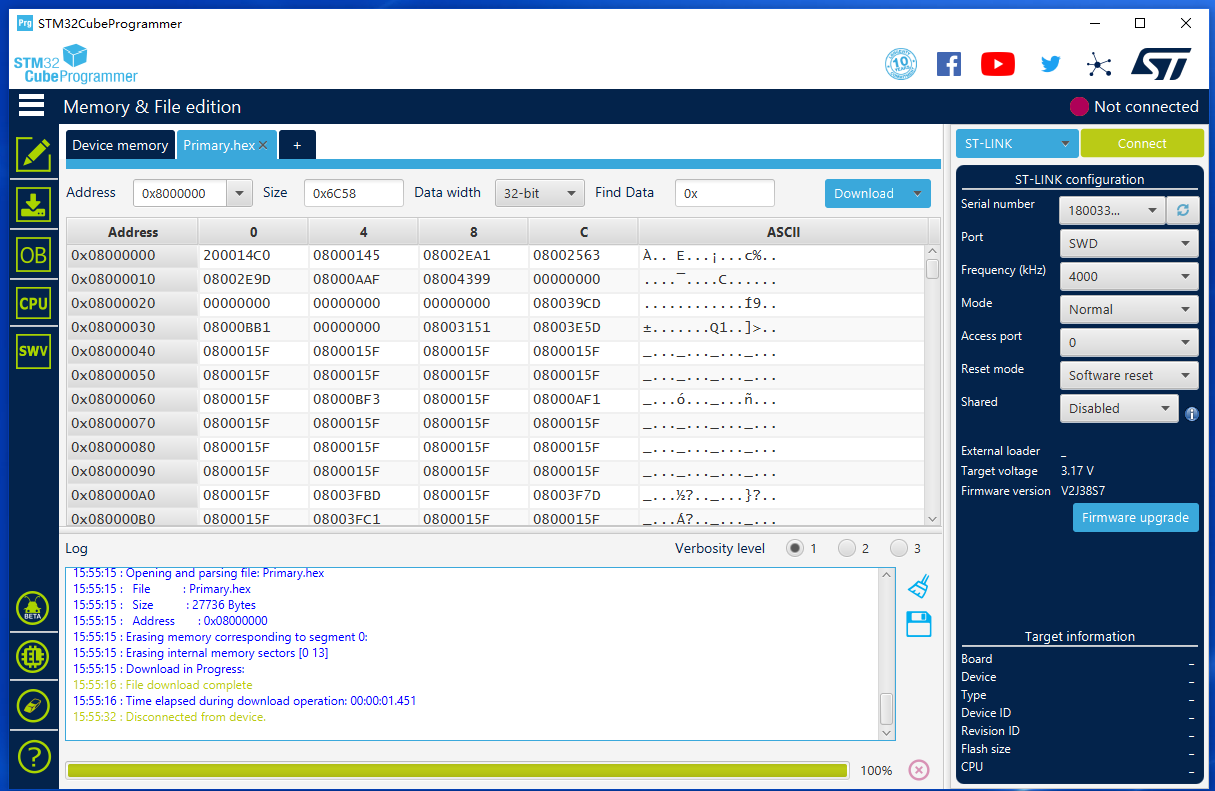 Stm32 cube IDE生成代码 +烧写下载elf文件和 Stm32 cube Programmer 下载elf、hex、bin文件_stm32kill那三个编译按钮分别对应什么-CSDN博客