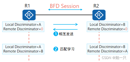 2022-08-24 网工进阶（二十八） BFD-概述、报文结构、会话建立、会话状态、检测时间、检测模式、Echo功能、应用场景举例（单跳检测 ...