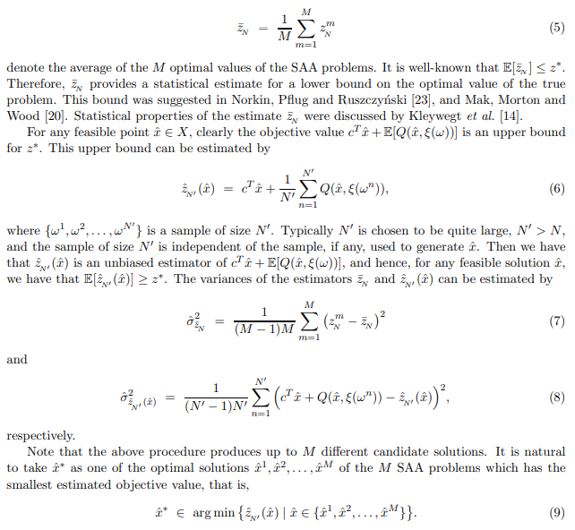 Sample average approximation(SAA)_saa算法-CSDN博客