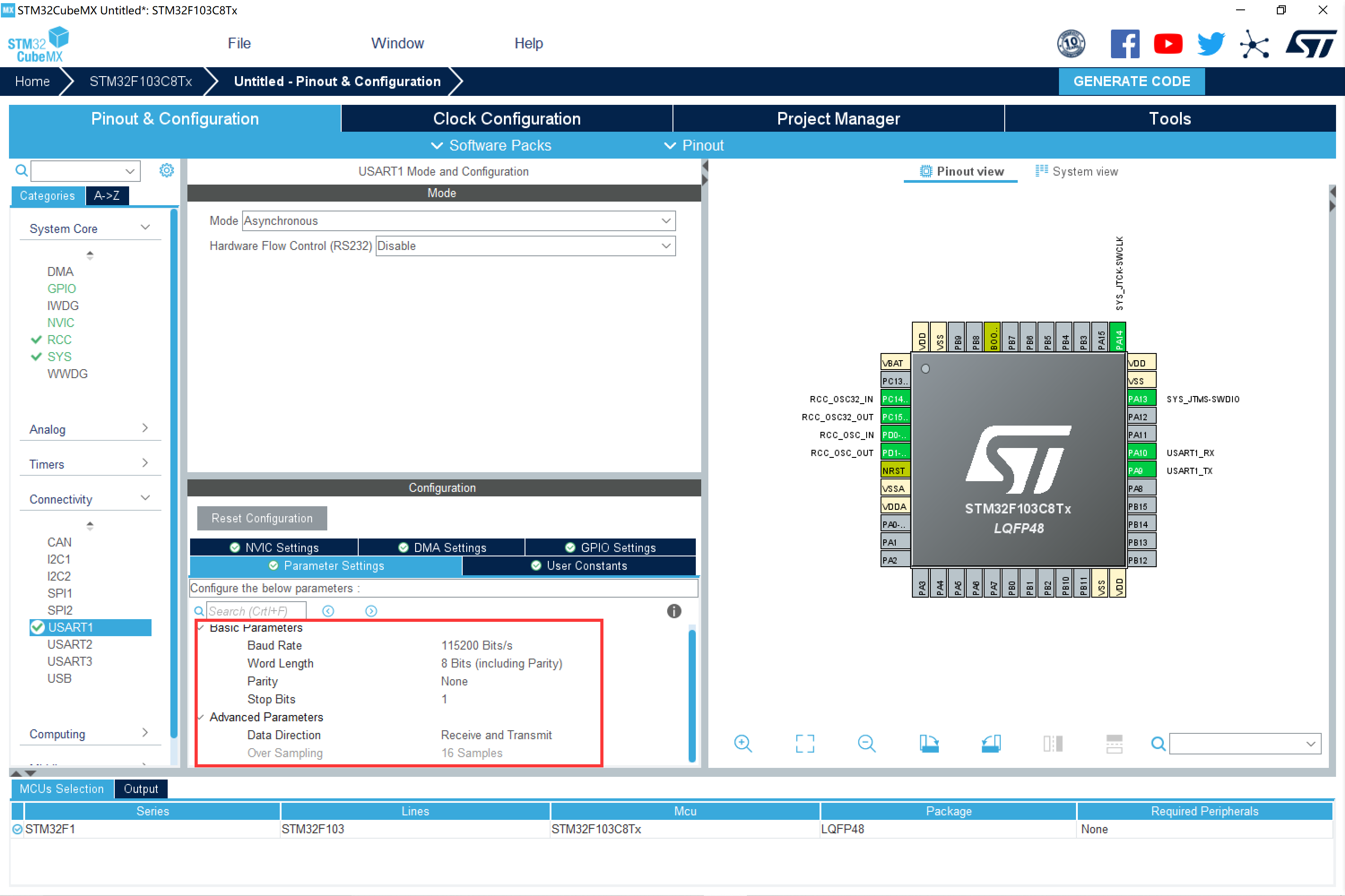 STM32F103中断串口通信USART_stm32f103串口中断-CSDN博客