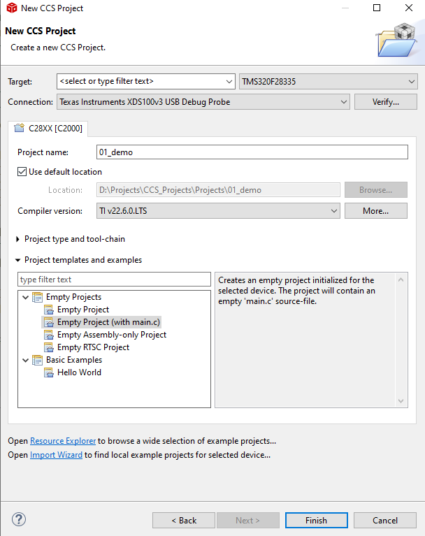 【DSP】建立工程模板，基于TMS320F28335_tms320f28335工程模板创建-CSDN博客