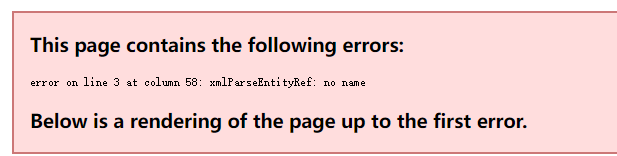 【Bug】xmlParseEntityRef: no name-CSDN博客