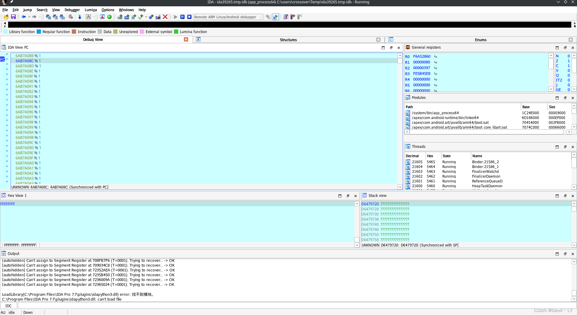 IDA PRO动态调试Android问题记录（不定期更新2022-09-28）_ida 动态调试报错-CSDN博客