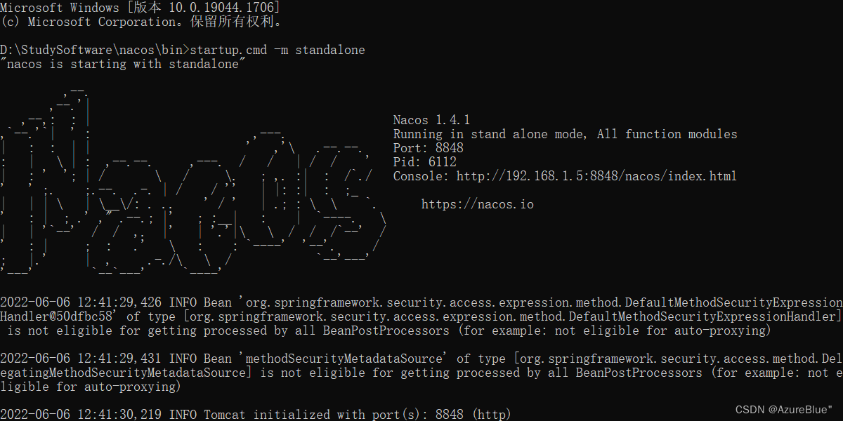 Nacos启动报错：Please set the JAVA_HOME variable in your environment, We need java(x64) jdk8 or later ...