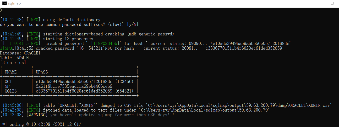 SqlMap——Oracle注入教程_sqlmap oracle注入-CSDN博客