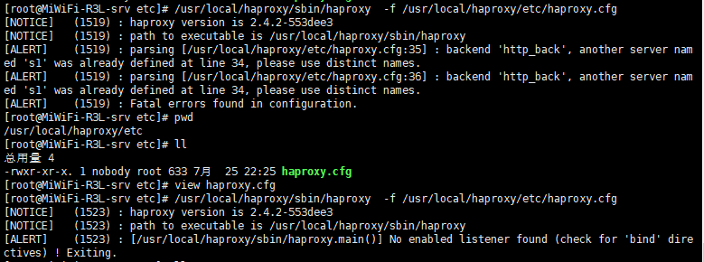 02 HA haproxy 2.0安装-2 编译安装haproxy haproxy启动服务脚本 haproxy.cfg_job for haproxy.service failed ...