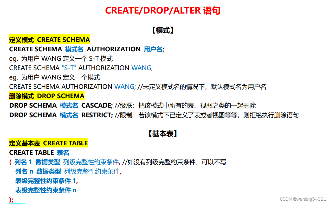 数据库系统概论第五版SQL语言-CSDN博客