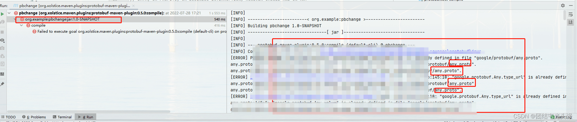 PB file to Java News: Protoc Did Not Exit Cleanly. Review Output for More Information ...