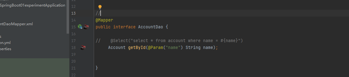 Unsatisfied dependency expressed through field ‘accountDao‘； nested exception is org ...