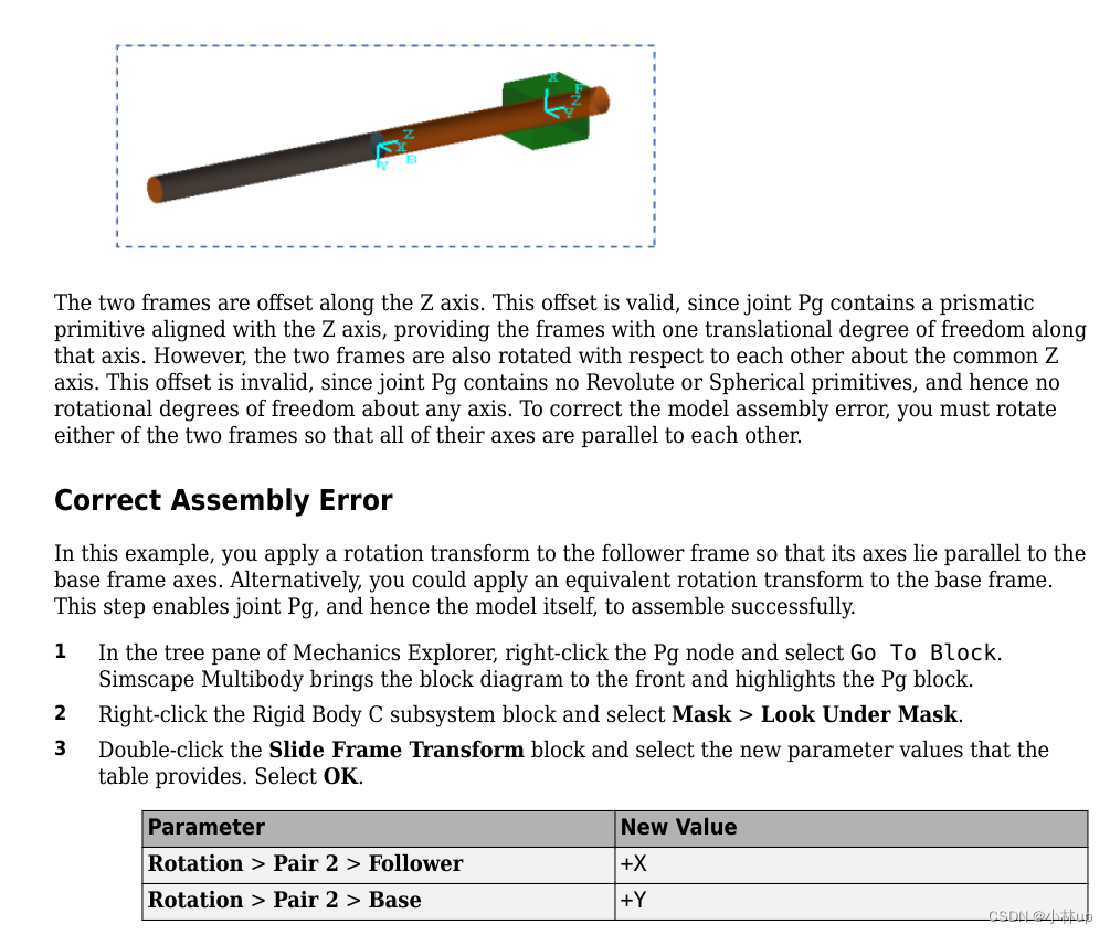 simscape报错：Simulink Simscape Muiltibody *** Model not assembled: position..._*** model not ...