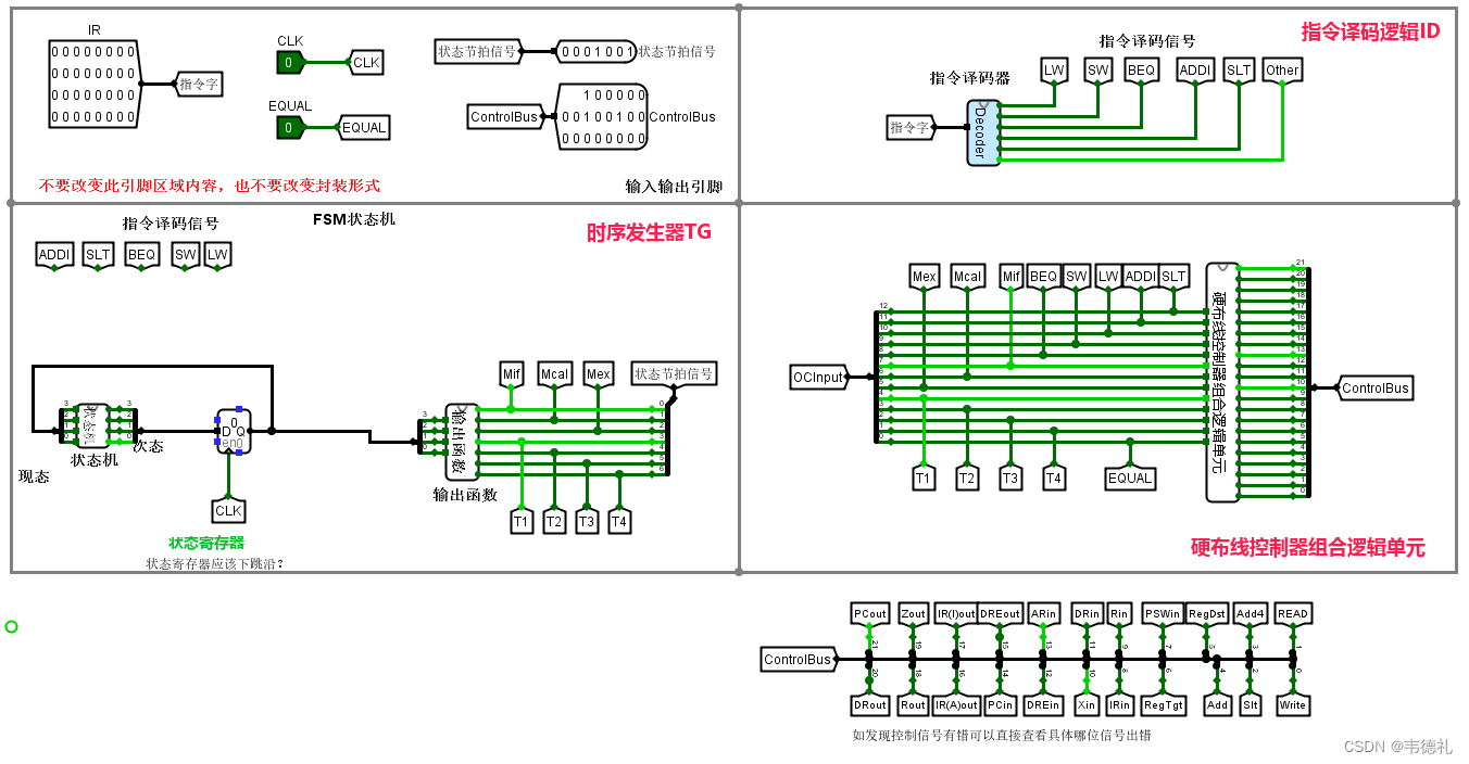 华科计算机组成原理 头歌educoder Logisim 单总线cpu设计定长指令周期3级时序hust）1~6关满分通关单总线cpu设计logisim Csdn博客