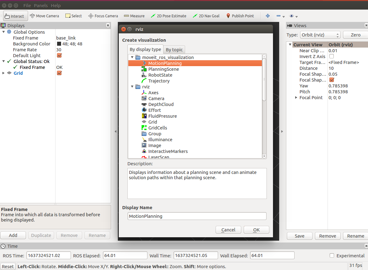Moveit报错： Unable to connect to move_group action server ‘move_group‘ within allotted time (30s ...