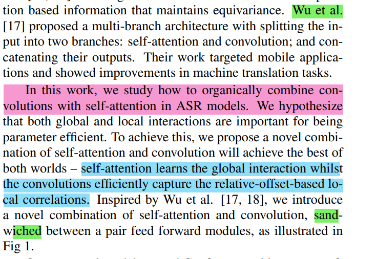 【论文阅读】Conformer：Convolution-augmented Transformer for Speech Recognition. 2005.08100_conformer ...