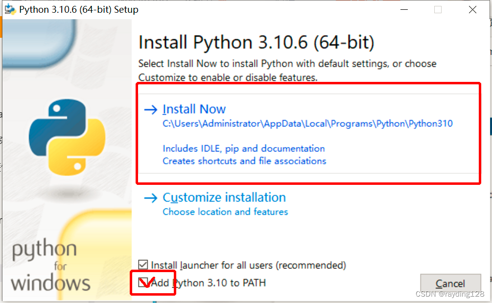 python安装_windows无法安装python的ray-CSDN博客