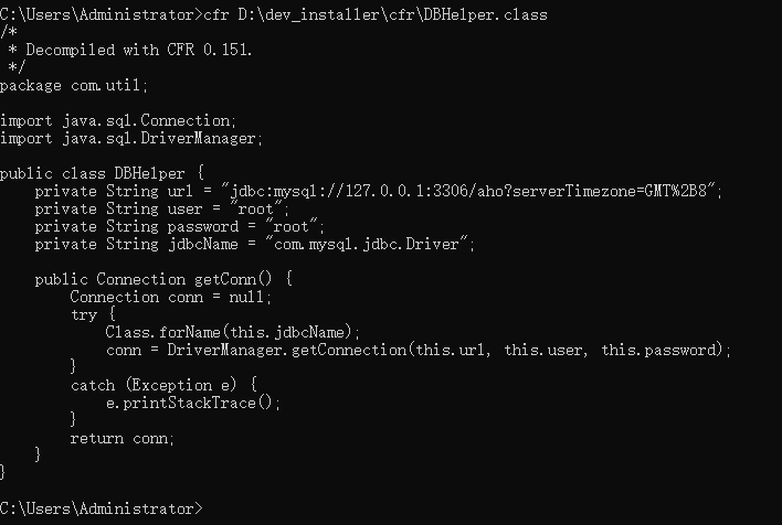 第九节——cfr反编译工具使用教程-CSDN博客