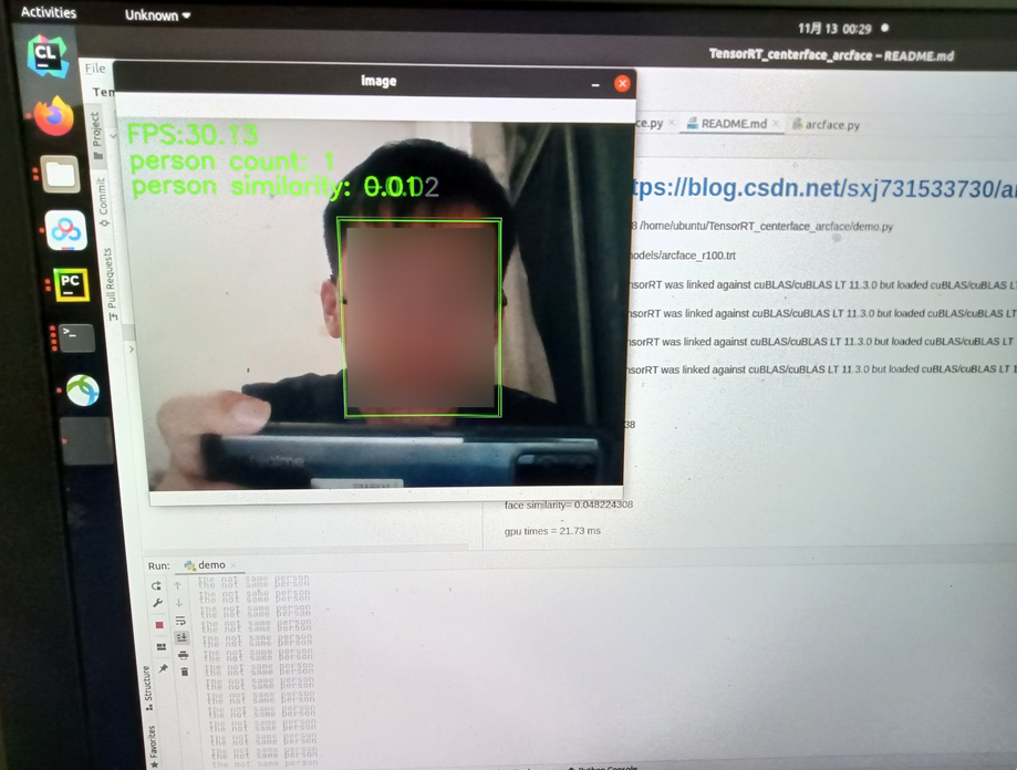 21、Jetson Xavier Nx使用Centerface+Arcface进行人脸识别、认证、比对。并且使用USB转TTL进行串口通信_jetson人脸识别测试_sxj731533730的 ...