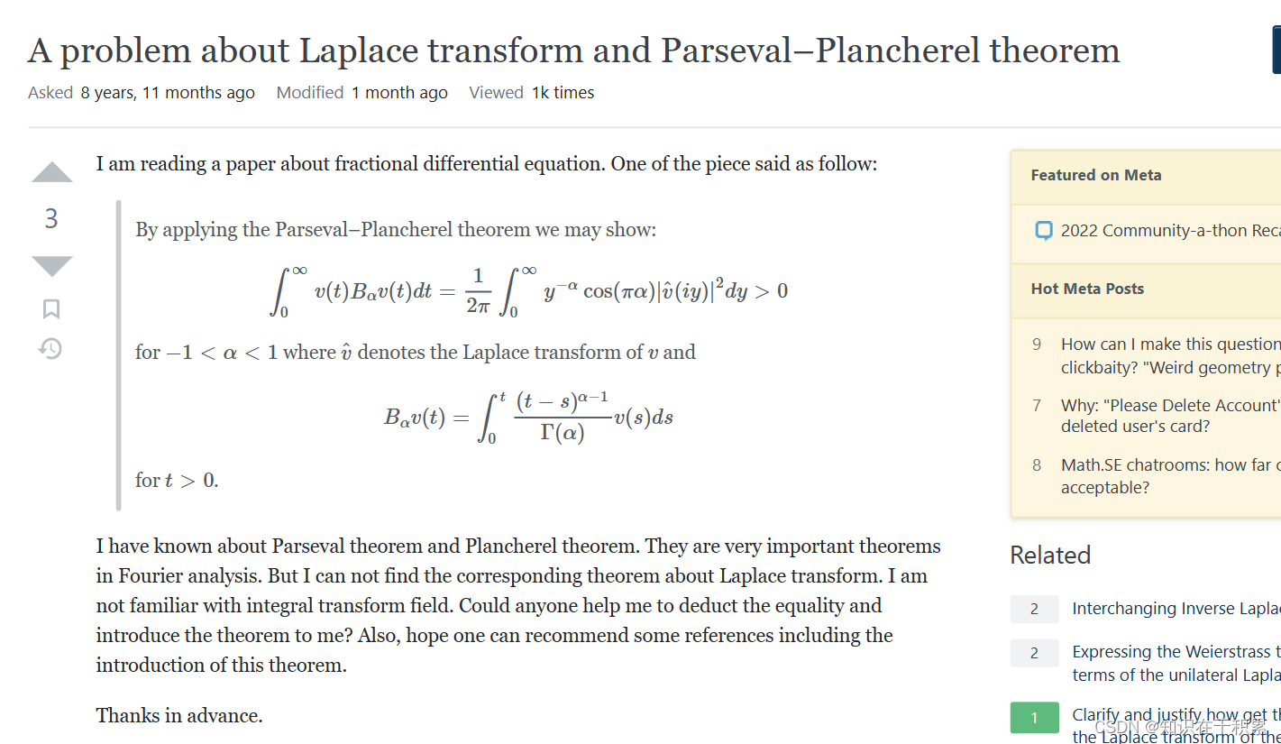 Parseval–plancherel theorem_plancherel's theorem-CSDN博客