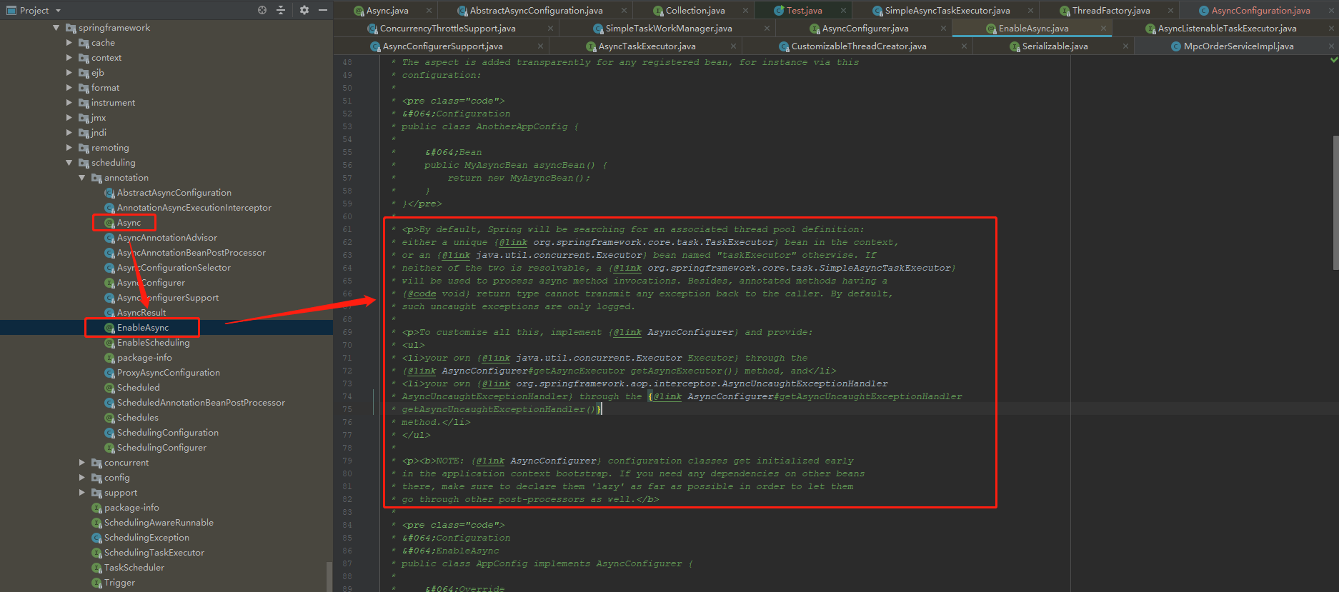 Spring 异步注解 Async 与线程池配置 源码解析 Async配置类 Csdn博客
