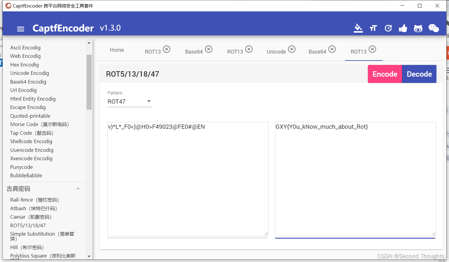 [GXYCTF2019]CheckIn 以及rot5/13/18/47详解_rot47-CSDN博客