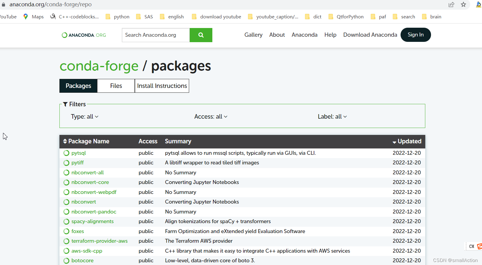  conda Install c Conda forge Some package CSDN 
