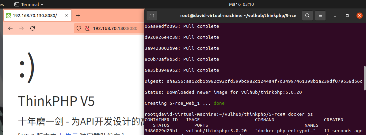 ThinkphpV5.1.30远程执行代码漏洞环境搭建+复现_thinkphp v5.1.30-CSDN博客