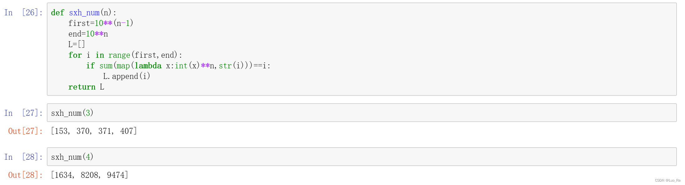 Python 水仙花数 Map函数水仙花数匿名函数map解法 Csdn博客 4696