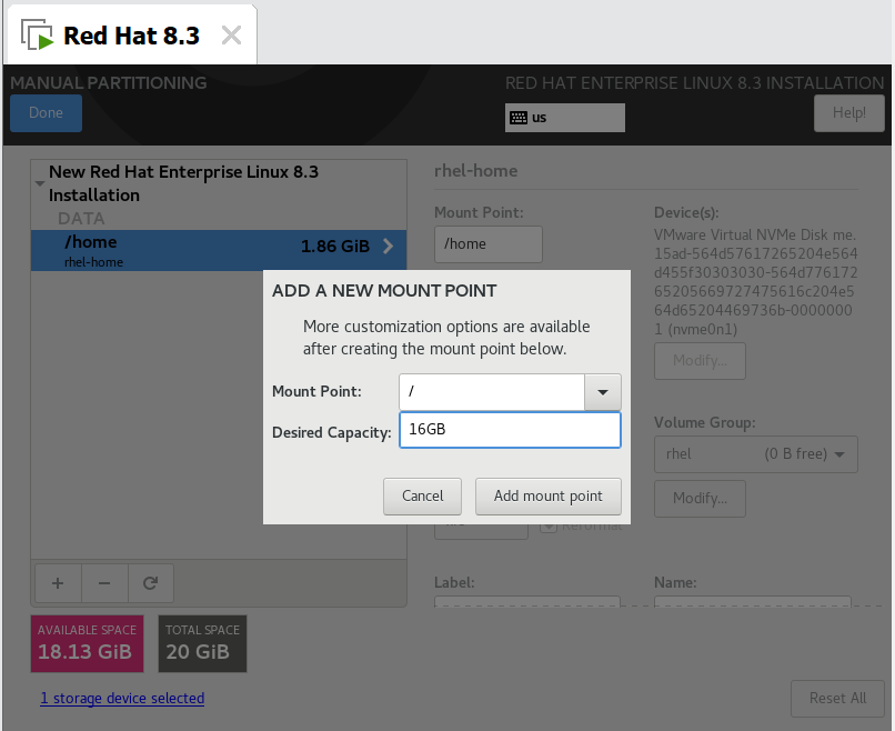 Redhat Linux 8.3 安装方法_redhat8.3安装教程-CSDN博客