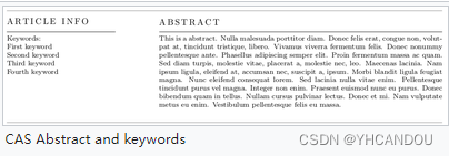 Elsarticle - CAS文件使用说明-CSDN博客