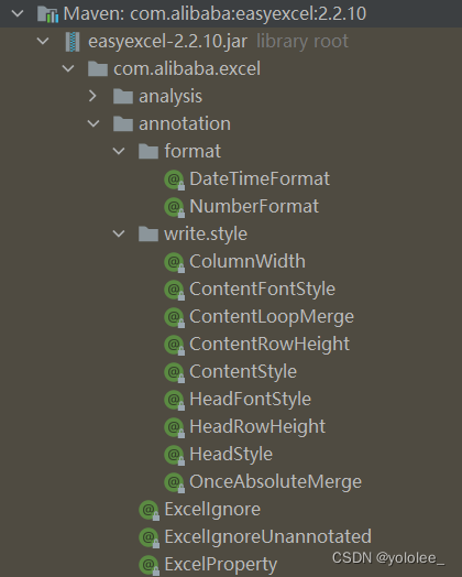 easyexcel常见注解_@contentstyle-CSDN博客