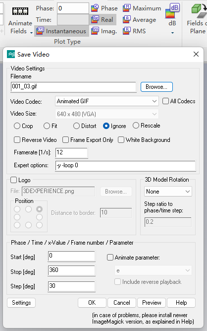 CSTgif动图导出 与gif导出失败解决方法_cst导出动画-CSDN博客