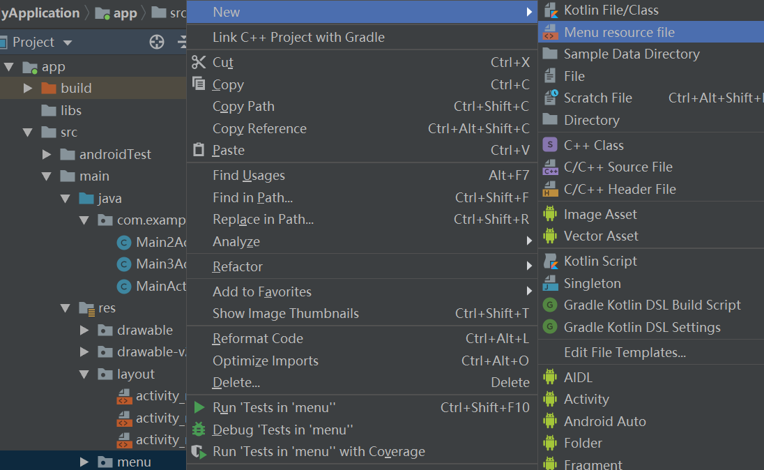 Android小课程4——Menu：选项菜单（OptionMenu），上下文菜单（ContextMenu），弹出菜单（PopupMenu）_android无菜单键,如何触发选项菜单-CSDN博客