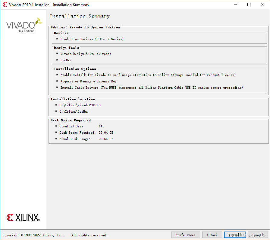 Win10 64bit Vivado 2019.1安装_vivado可以在win上运行么?-CSDN博客