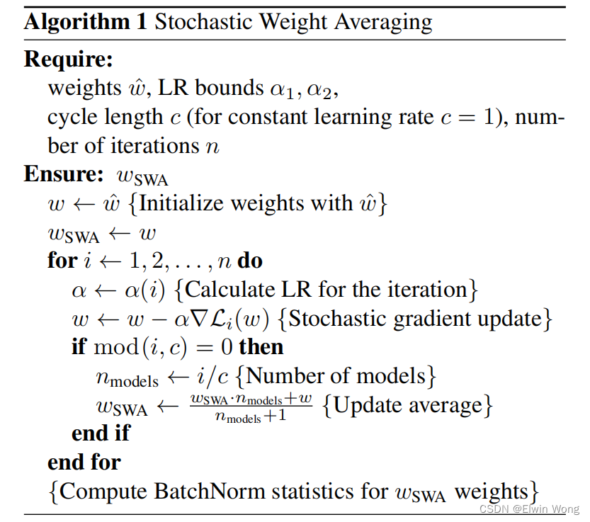 Stochastic Weight Averaging (SWA) 随机权重平均_stochastic weight average-CSDN博客