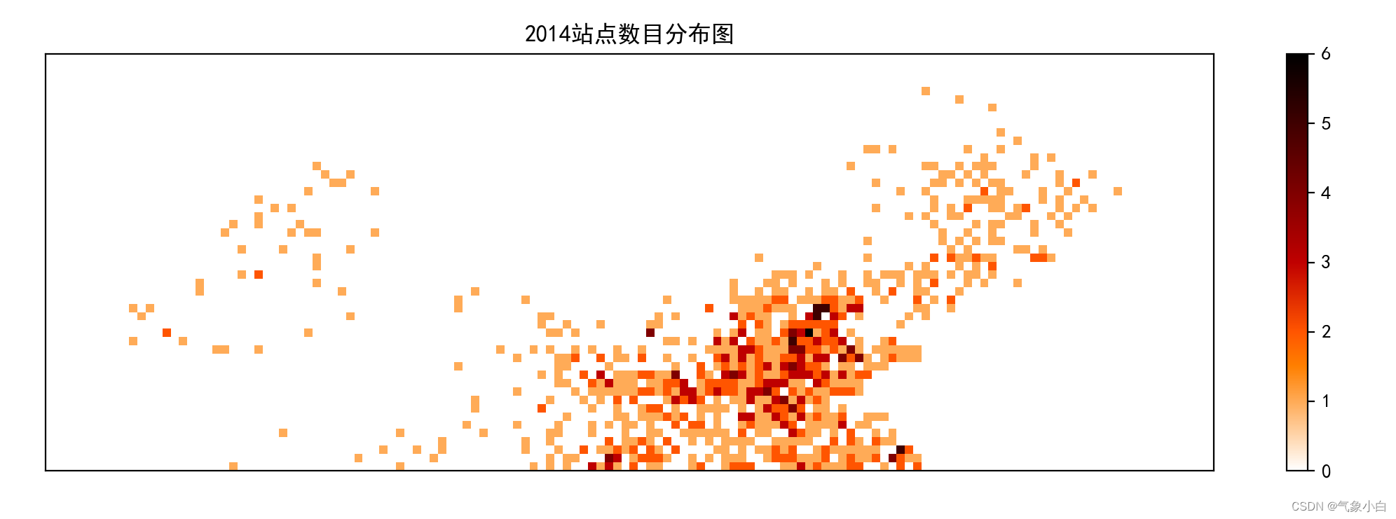 Python 画中国站点数量空间分布图python站点数据空间分布图 Csdn博客
