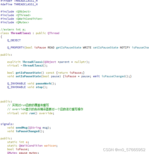 Qt开启多线程 继承qthread类重写run函数qt里串口继承线程类 Csdn博客