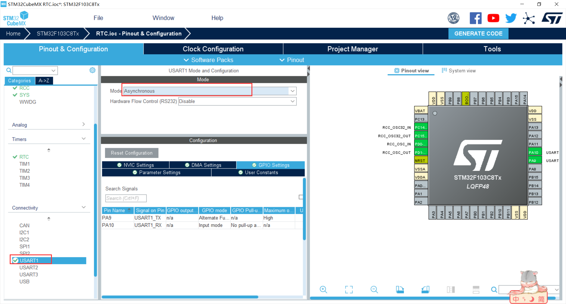 STM32CubeMX HAL库 ：RTC时钟_cubemx rtc alarm 禁用-CSDN博客