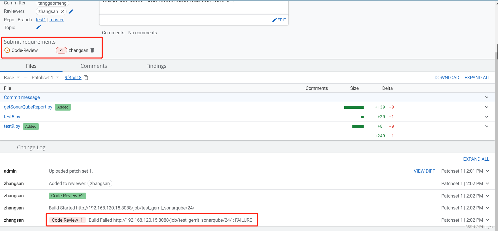Gerrit触发Jenkins SonarQube扫描_gerrit提交代码 调用jenkins进行安全漏洞检查-CSDN博客