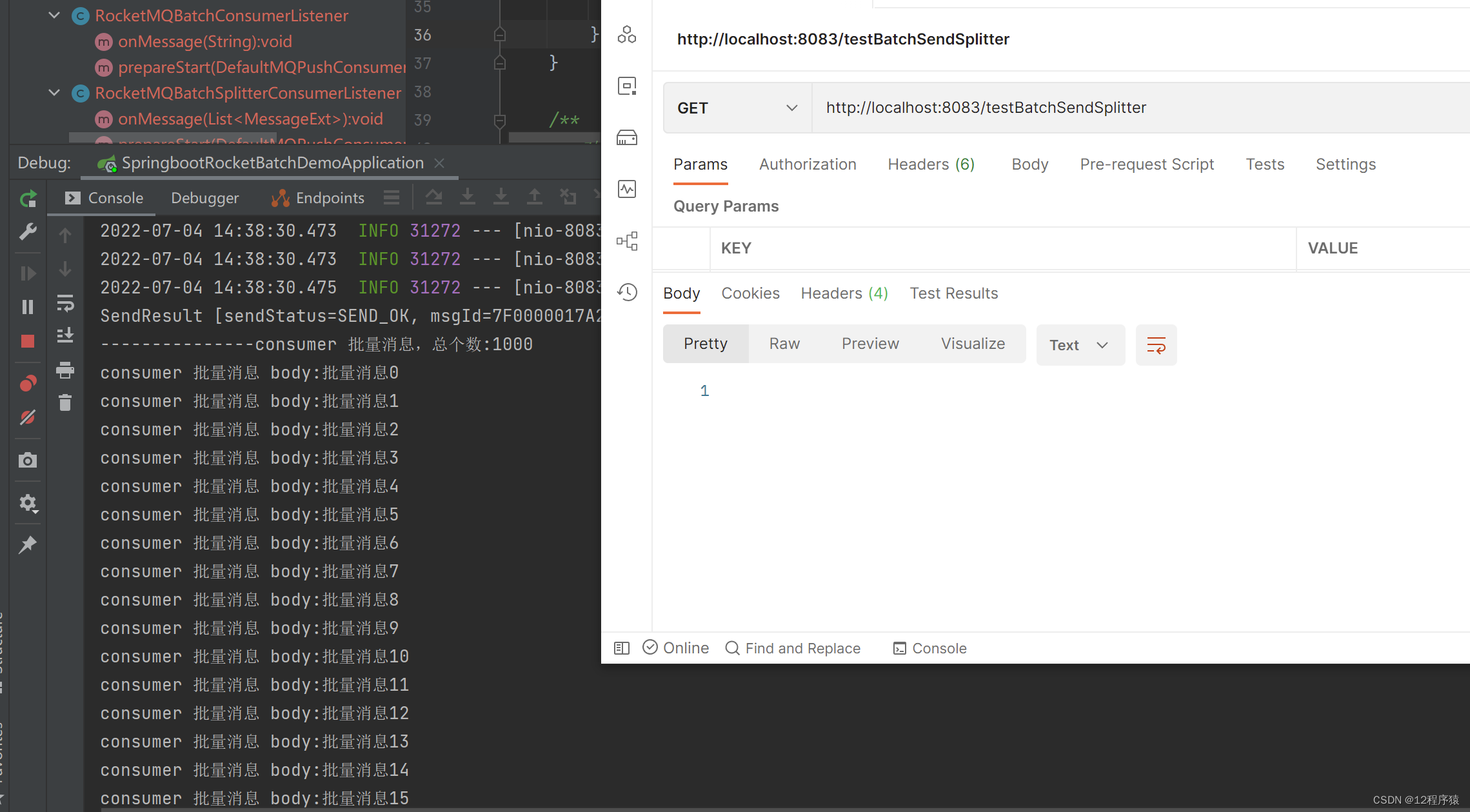 Springbootrocketmq(5)实现批量消息springboot Rocketmq5 Csdn博客