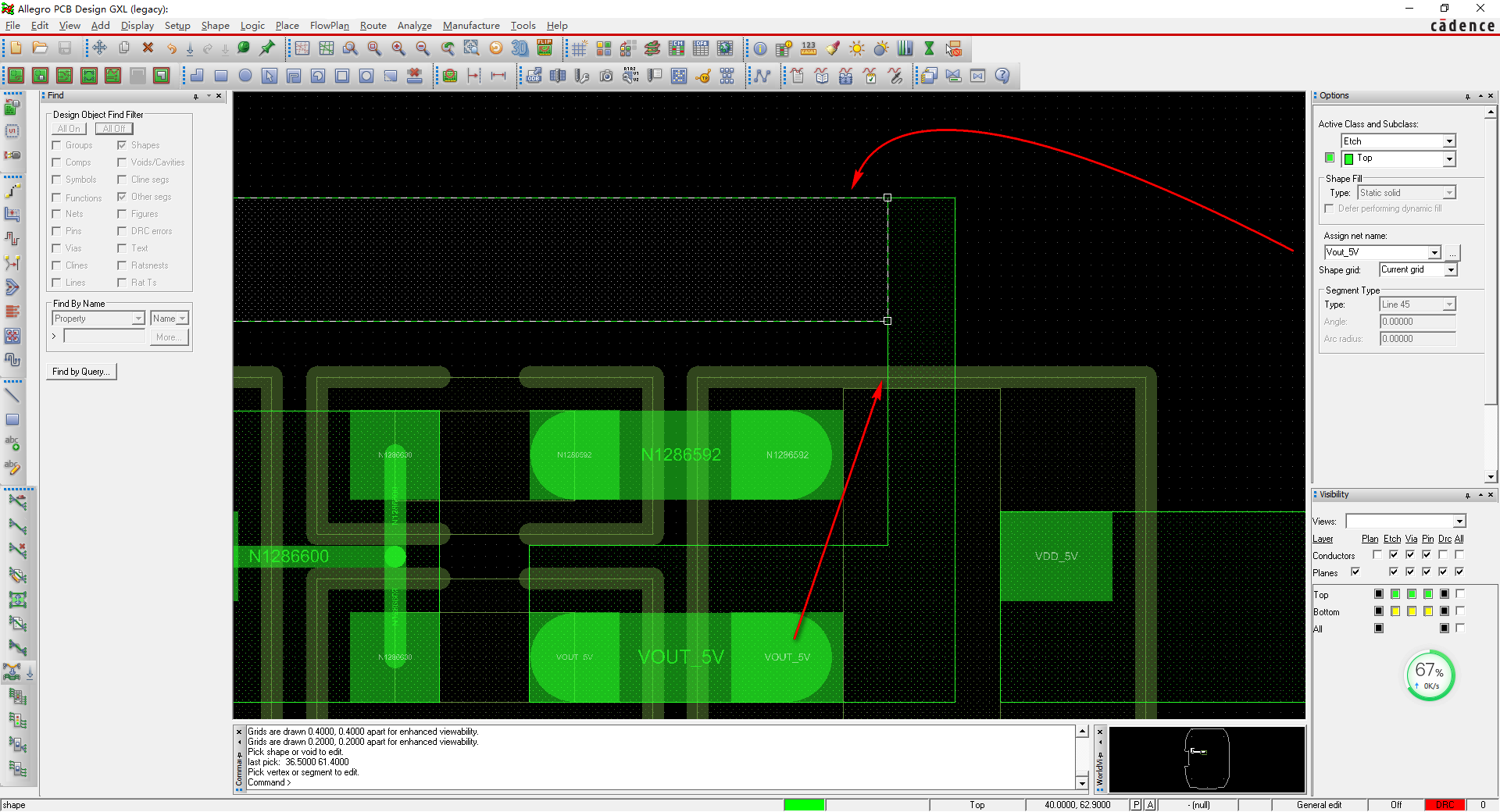 Allegro PCB Design GXL (legacy) - Merge Shapes（合并形状）_allegro合并shape-CSDN博客