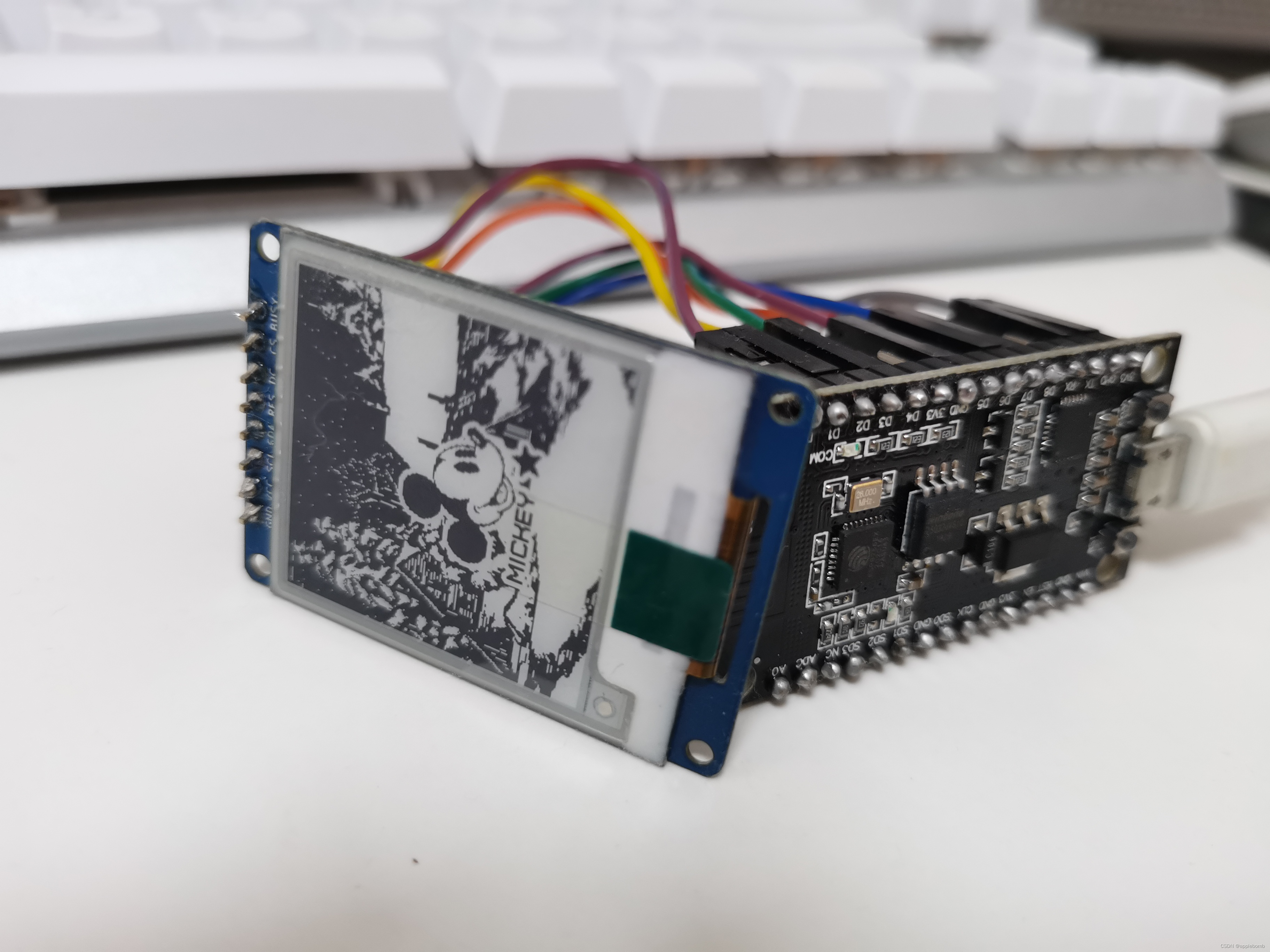 Micropython实现esp8266 控制电子墨水屏 Spi Micropython开发墨水屏 Csdn博客