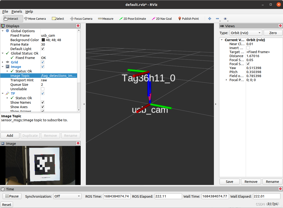 ROS noetic 使用 apriltag_ros 功能包检测相机位姿_apriltag获取相对位姿-CSDN博客